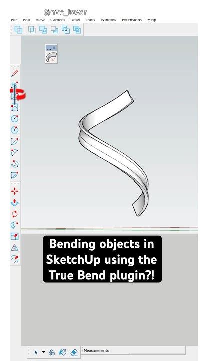 Bending Objects In Sketchup Using The True Bend Plugin Youtube