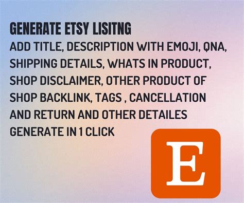 Chat Gpt Listing Generator Chat Gpt Title Description Tags Writer Chatgpt Prompts For Etsy