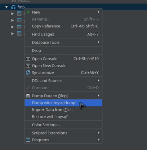 Mysql How To Export A Data Base From DataGrip At One SQL File