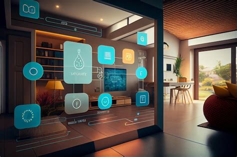 Premium Photo Smart Home Interface With Augmented Realty Of Iot