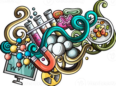 Ciência Detalhado Desenho Animado Ilustração 41317558 Png