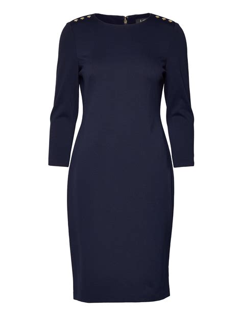 Lauren Ralph Lauren Ponte Three Quarter Sleeve Dress Kjólar