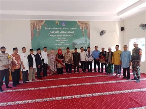 Peresmian Dan Serah Terima Masjid Sahab Al Ghamidi Oleh Pihak Alemar