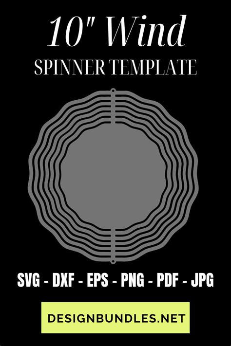 10 Wind Spinner Template Wind Spinner Sublimation Template