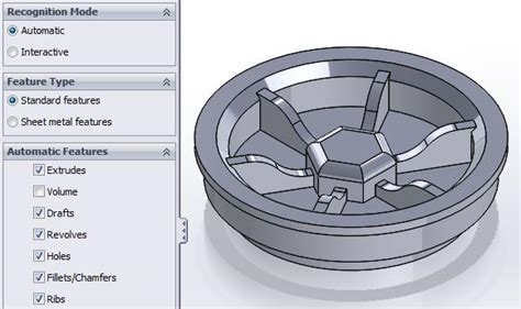Solidworks Featureworks Automatic Vs Interactive Recognition Goengineer Solidworks Featureworks Automatic Vs Interactive Recognition Goengineer