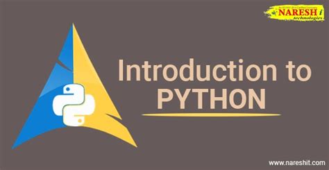 Introduction To Python Free Interactive Python Tutorial Nareshit