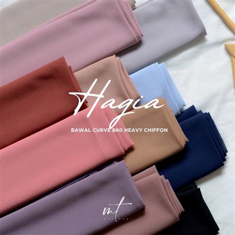 Bawal Curve B60 Heavy Chiffon Shopee Malaysia