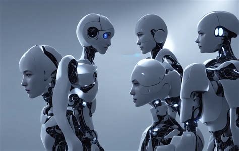 A Concept Art Of Two Ai Androids Facing Each Other Stable Diffusion