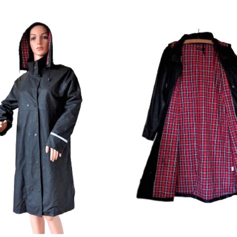 Womens Pvc Rain Slicker Etsy Canada