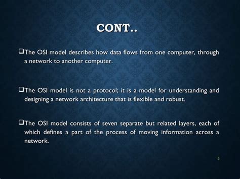 OSI Layer Model PPT