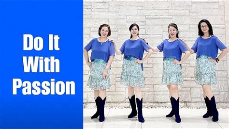 Do It With Passion Line Dance Demo And Count Youtube
