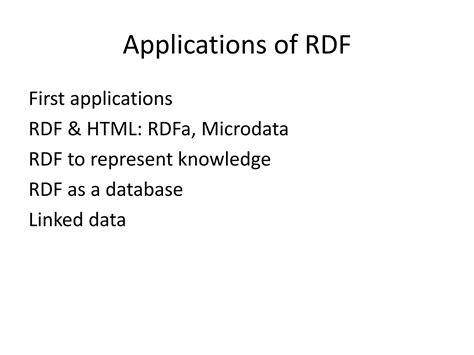 rdf data model ppt