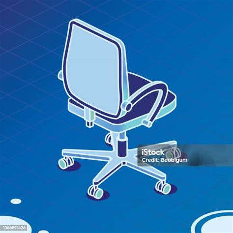 바퀴에 등대 사무실 의자 책상 의자 아이콘 인테리어 용 가구 3차원 형태에 대한 스톡 벡터 아트 및 기타 이미지 3차원 형태 모형 디자인 Istock
