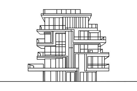 Premium Vector Continuous One Line Drawing Of Modern House