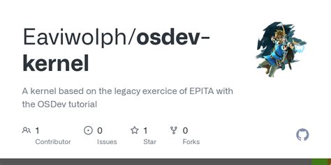 Github Eaviwolph Osdev Kernel A Kernel Based On The Legacy Exercice