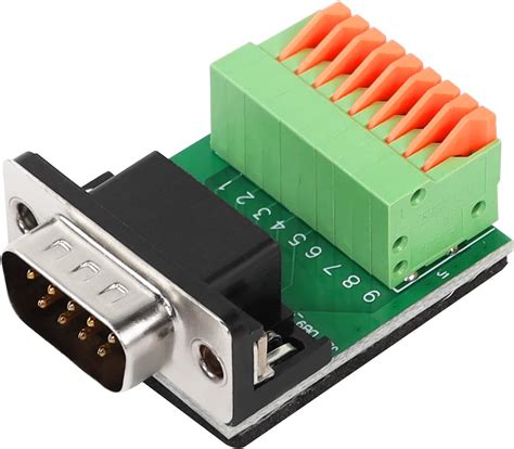 Amazon QIANRENON DB9 Male Solderless Breakout Board Connector