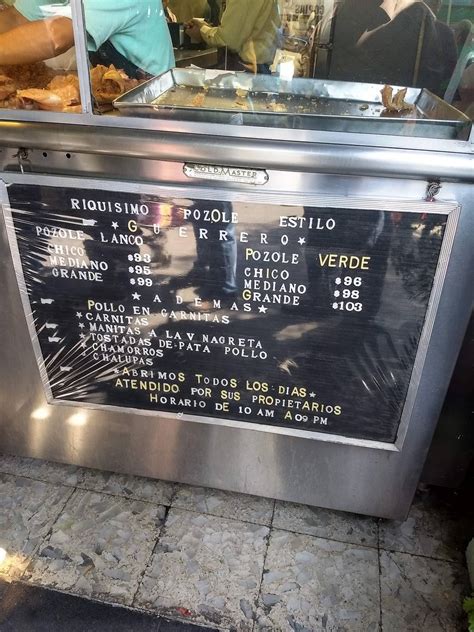 Carta del restaurante Los Tolucos Ciudad del México Calle Juan E Hernández y Dávalos