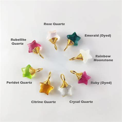 Buy Gemstone 10mm Star Wire Wrapped Pendant Gold Plated Wire Wrapped