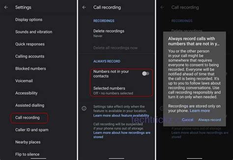 How to Enable Automatic Call Record in Google Phone App for Unknown Numbers - Techtrickz