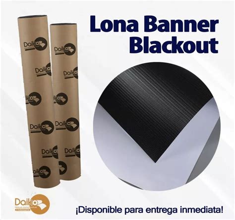Lona Banner Blockout Brillante Blanca 13oz 440gsm 50 Metros