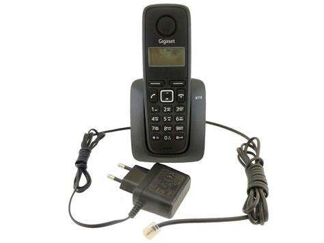 Радиотелефон Dect Gigaset A116 черный автооветчик АОН — купить в ...
