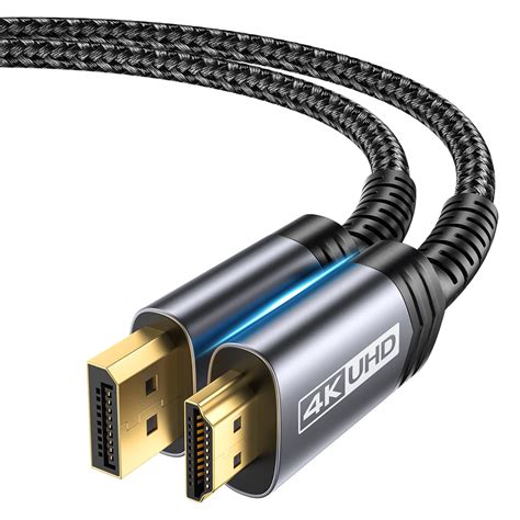 Amazon.com: JSAUX Cable DisplayPort a HDMI 4K de 6.6 pies, DP a HDMI ...