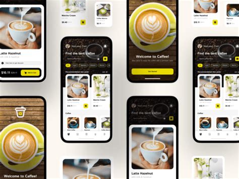 Coffee App Ui Kit Graphic By Moonstd · Creative Fabrica