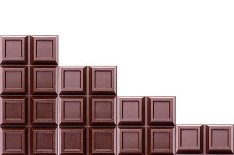 흰색 배경에 고립 된 대형 다크 초콜릿 바 공간을 복사합니다 0명에 대한 스톡 사진 및 기타 이미지 0명 갈색 검은색