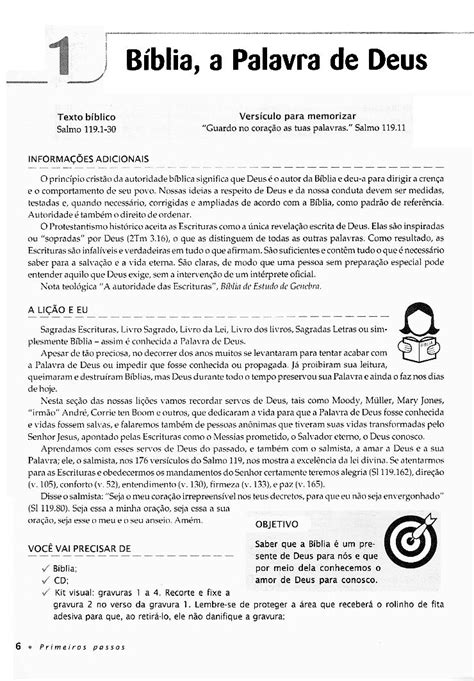 Cantinho Das HistÓrias BÍblicas LiÇÃo BÍblica Infantil A BÍblia É