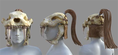 Ef Bone Helmet For Genesis 3 8 And 8 1 Male And Female Daz 3d