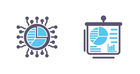 Pie Chart And Presentation Icon Vector Art At Vecteezy