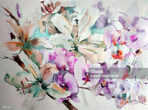 추상 밝은 색상 장식 배경 꽃 무늬 핸드메이드 여름 야생화의 아름다운 부드러운 로맨틱 꽃다발 0명에 대한 스톡 벡터 아트 및 기타 이미지 Istock