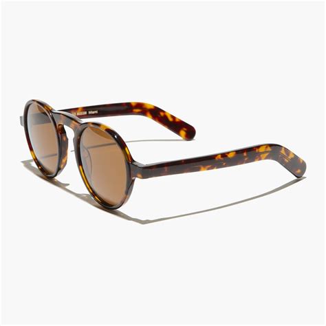 Round Retro Sunglass With Polarized Lens Miami Sunglass Museum