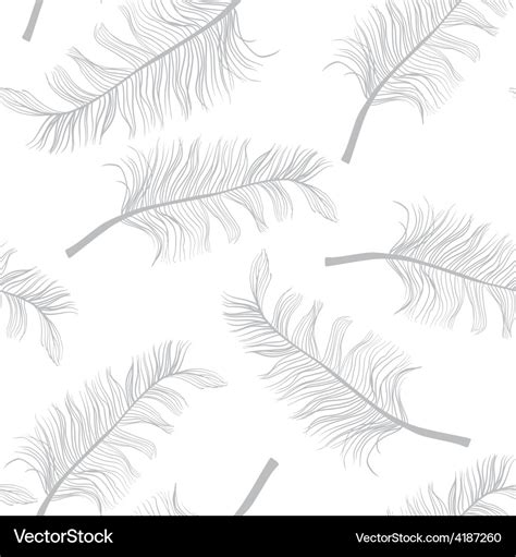 Elegant Feather Pattern Royalty Free Vector Image