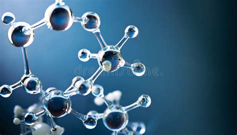 Science Background With Molecula And Atom Model Abstract Molecular