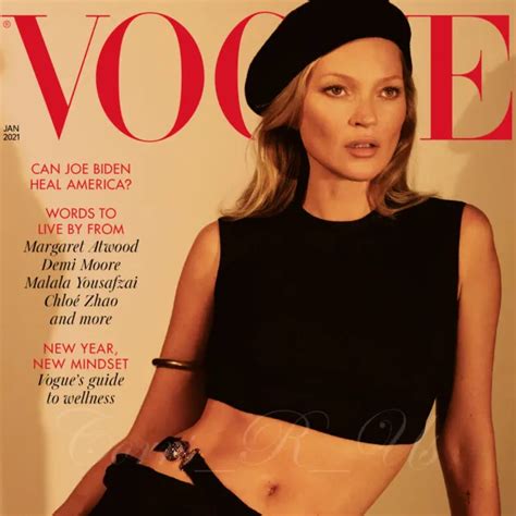 Kate Moss~britishuk Vogue ~jan 2021~adut Akech~bella Hadid~joe Biden