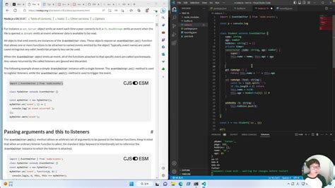 메미의 개발학교 15 Nodejs Event 사용해보기 Youtube