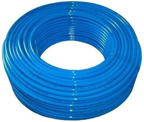 Metros Mangueira Azul Compressor Pneum Tica Tubo Poliuretano Mm Mercadolivre