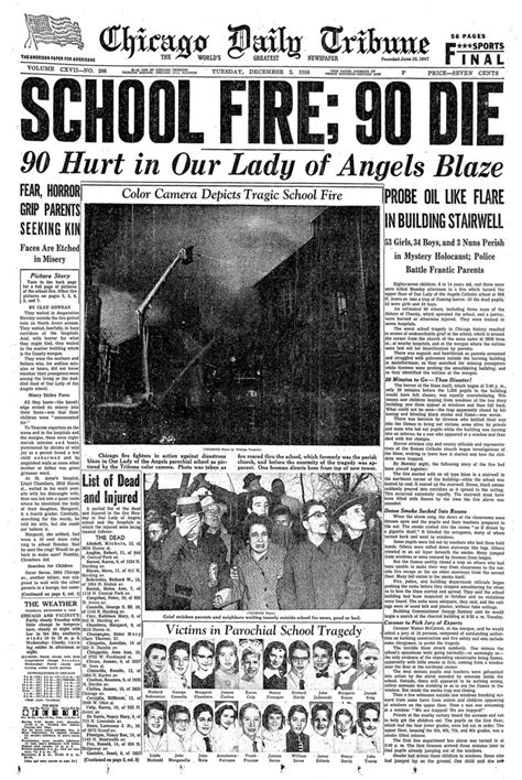Our Lady Of Angels School Site Of Devastating 1958 Fire Has Fire