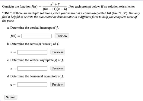 Solved Consider The Function F X X 2 7 6 X 11 Chegg