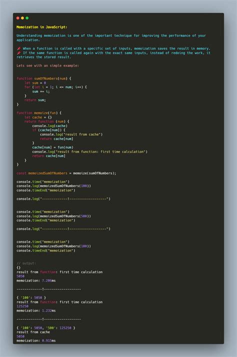 Memoization In Javascript A Simple Example Bittu Kumar Posted On The