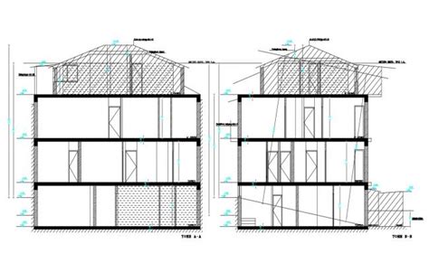Bungalow Plan And Site Building Demarcation Design Cad File Cadbull