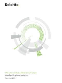 The Oman VAT Law Unofficial English Translation Deloitte The Oman