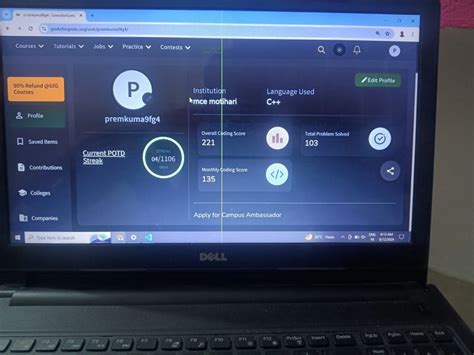 Dsa Geeksforgeeks Codingjourney Beginnercoder Learning Prem Kumar