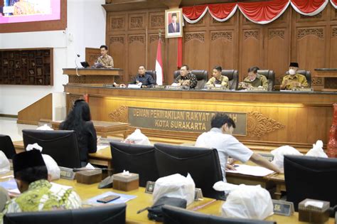LKPj Terakhir Sebagai Wali Kota Solo DPRD Cermati PAD Dan Angka