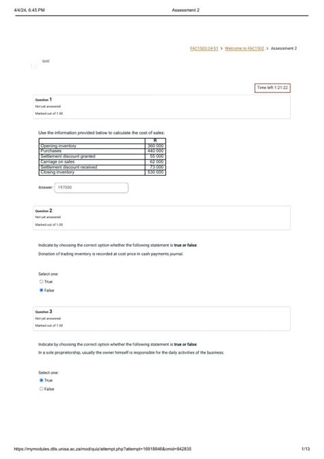 Fac1502 Assignment 2 Semester 1 2024 Financial Accounting Stuvia Sa
