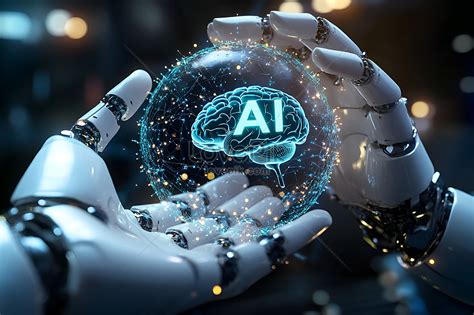 로봇이 Ai 두뇌를 보유하고 있다 배경 사진 및 창의적인 일러스트 무료 다운로드 Lovepik