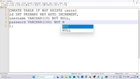 Mysql E Sql Aula 06 Criando E Removendo Tabelas No Mysql Youtube
