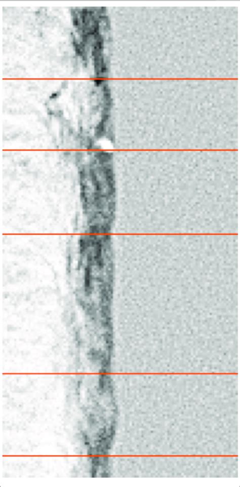 Schlieren Image Of A Detonation Front In An N 2 Diluted Mixture Of Ch