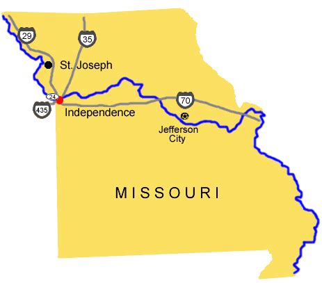 Tour Route Missouri Oregon National Historic Trail U S National